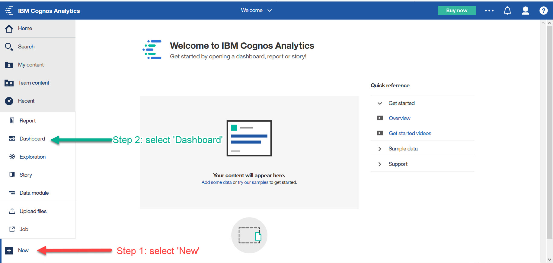 See how easy it is to build a dashboard in IBM Cognos Analytics